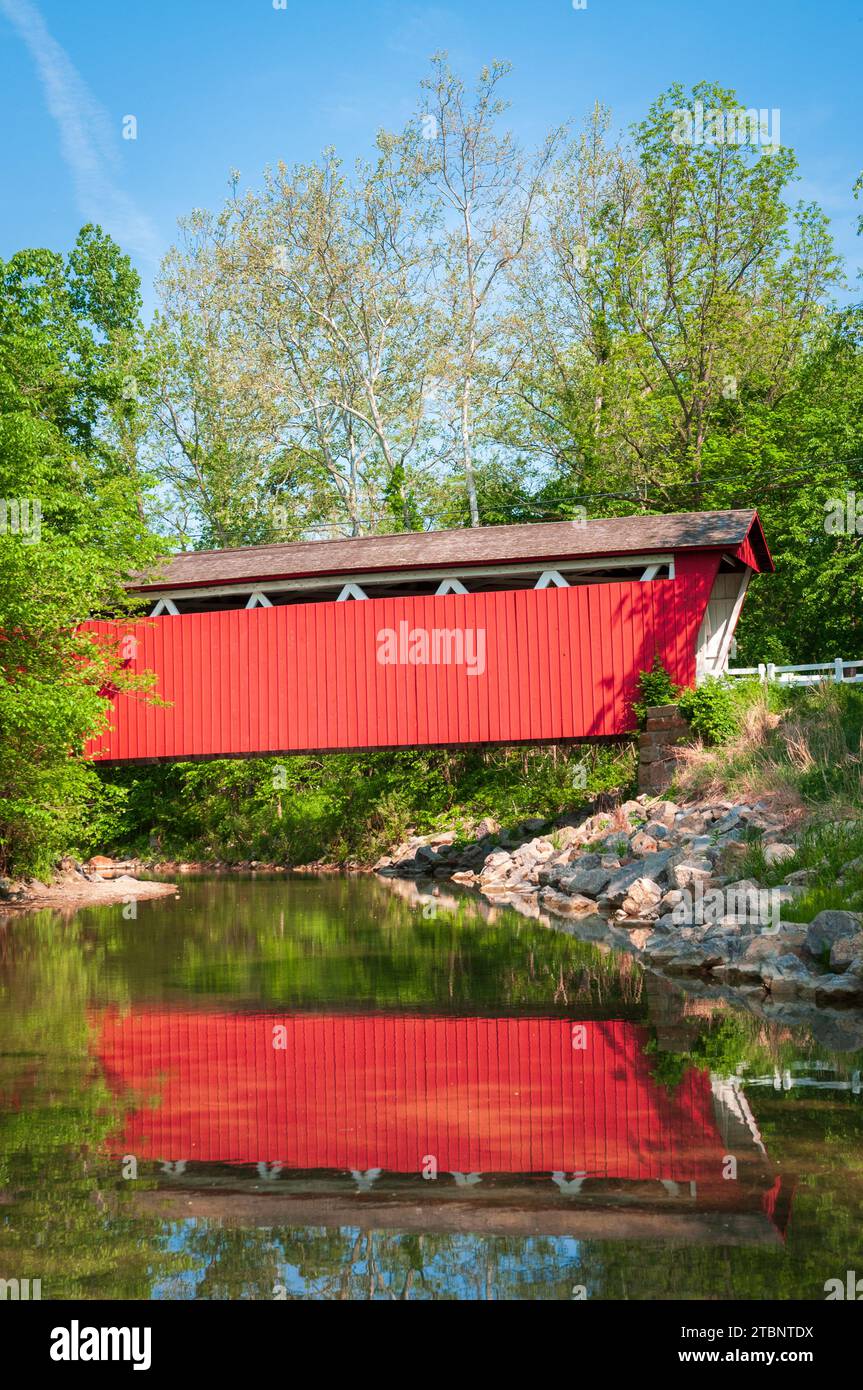 The Everett Covered Bridge at Cuyahoga Valley National Park in Ohio ...