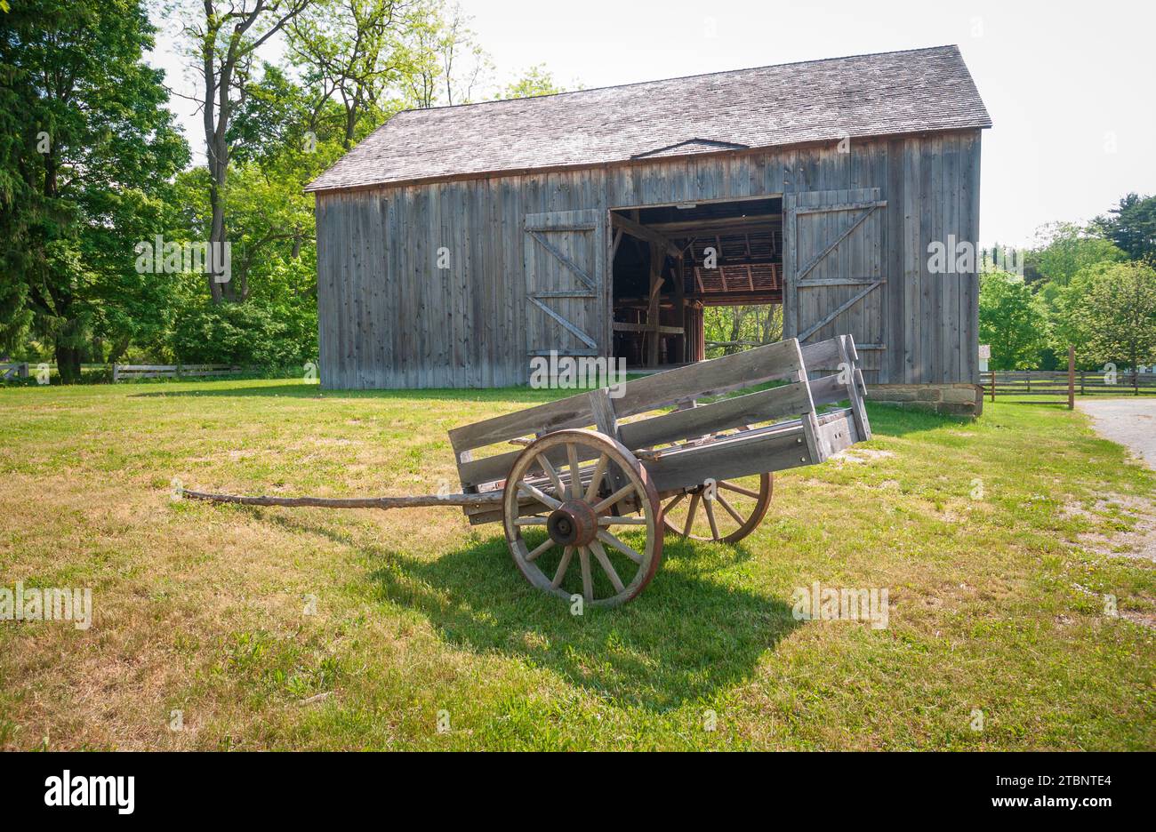 The Hale Farm Village at Cuyahoga Valley National Park in Ohio Stock ...
