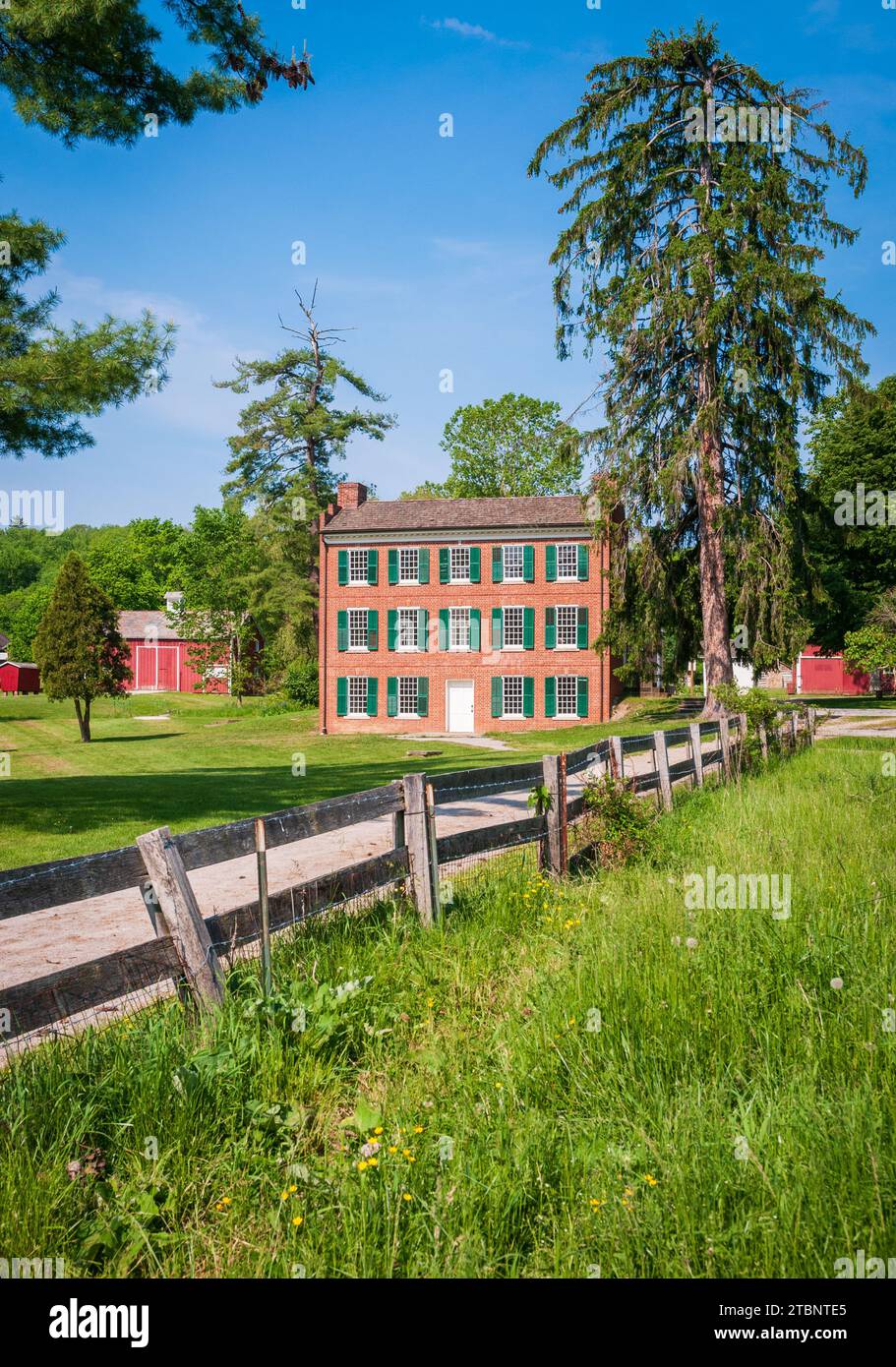 The Hale Farm Village at Cuyahoga Valley National Park in Ohio Stock ...