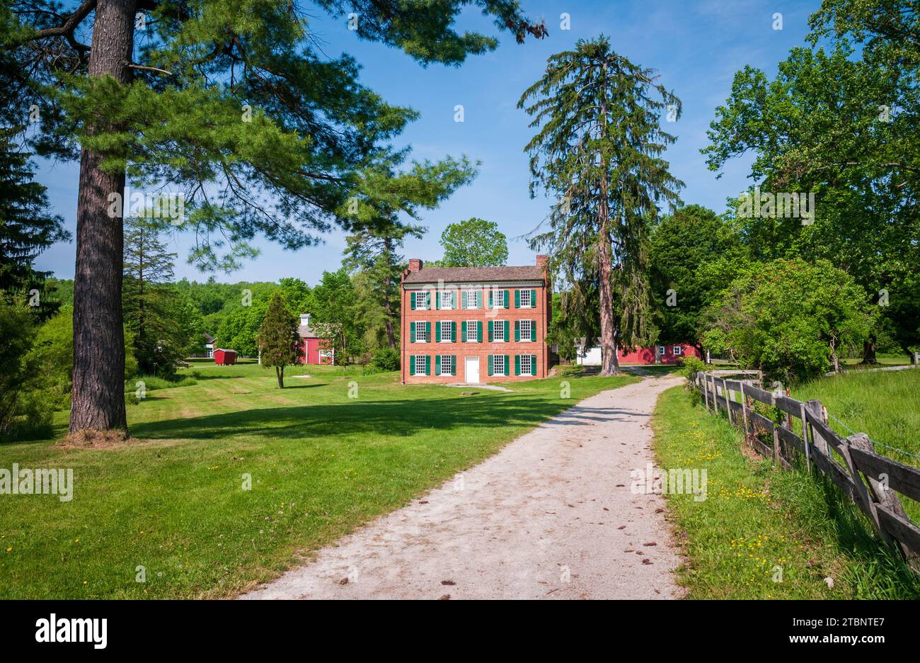 The Hale Farm Village at Cuyahoga Valley National Park in Ohio Stock ...