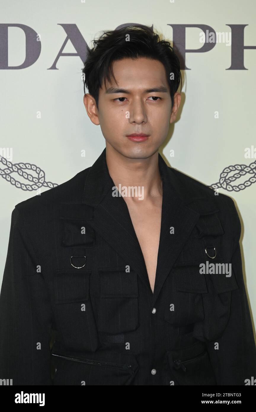 Chinese actor Li Xian attends the Prada activity in Shanghai, China ...