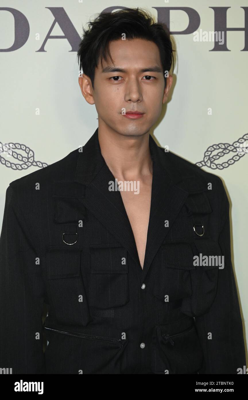 Chinese actor Li Xian attends the Prada activity in Shanghai, China ...