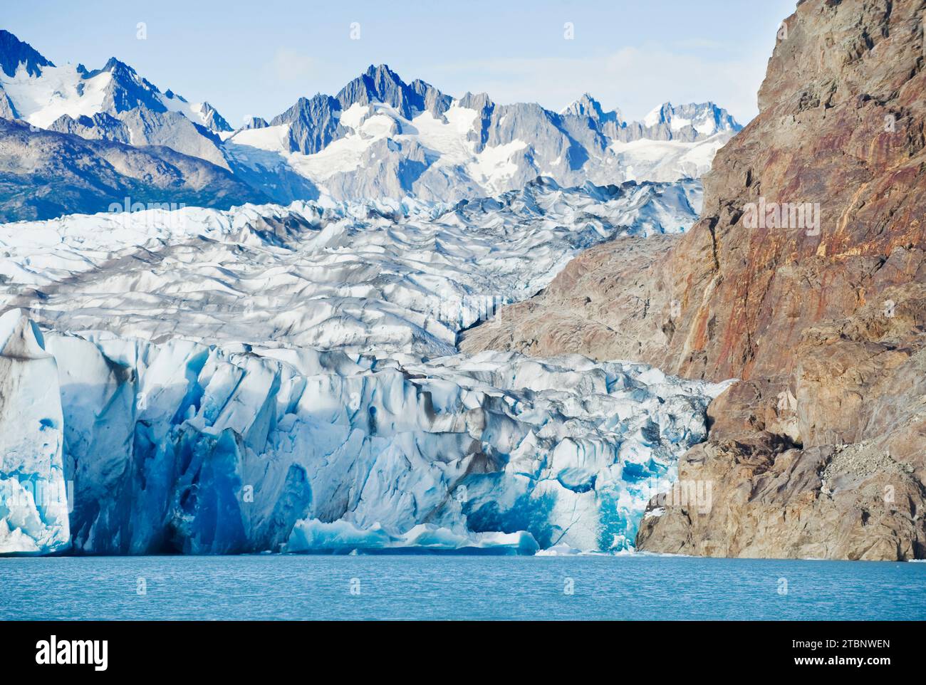 The Viedma Glacier terminating into Lago Viedma, Chalten, Argentina ...