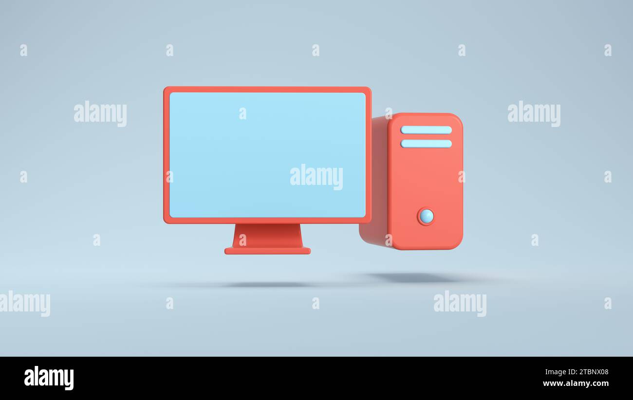 Cartoon screen computer display equipment hi-res stock photography and ...