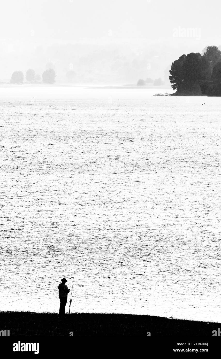 Fisherman forest Black and White Stock Photos & Images - Alamy