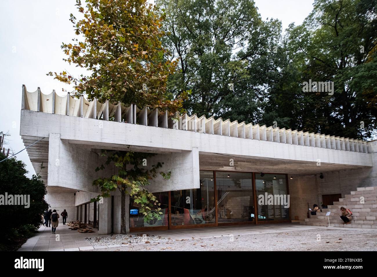 Venice, Italy. 16th Nov, 2023. A front view of the Finnish pavilion at ...