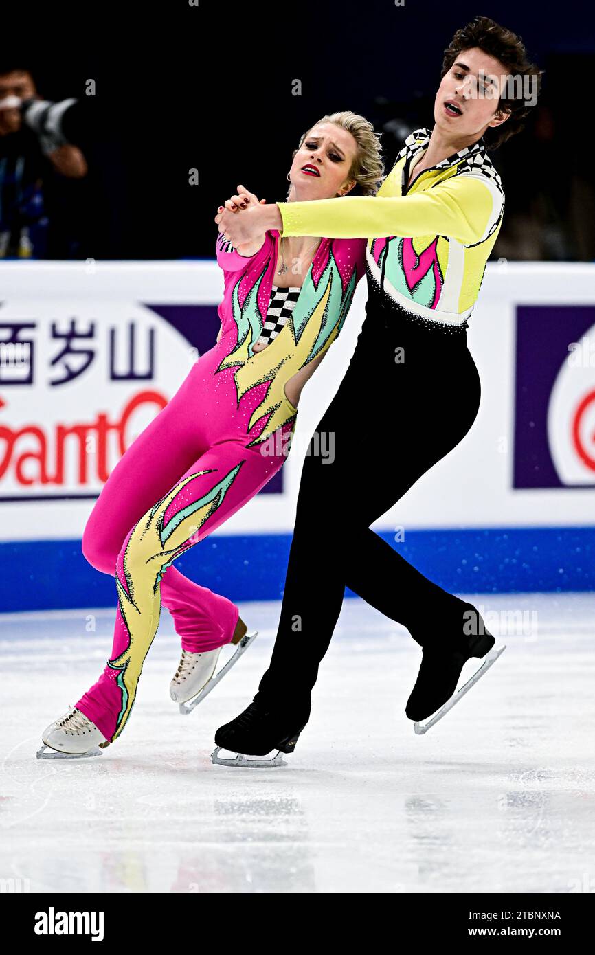 Elizabeth TKACHENKO & Alexei KILIANOV (ISR), during Junior Ice Dance ...