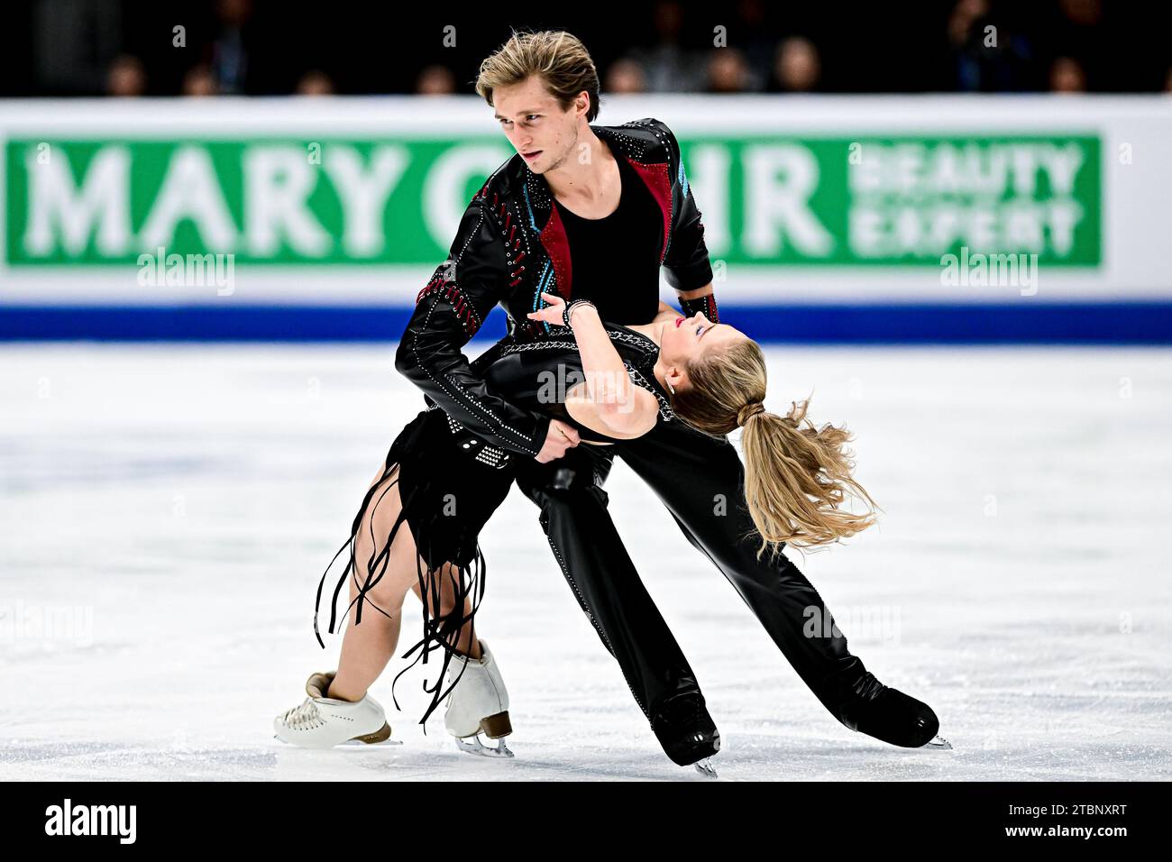 Leah NESET & Artem MARKELOV (USA), during Junior Ice Dance Rhythm Dance ...