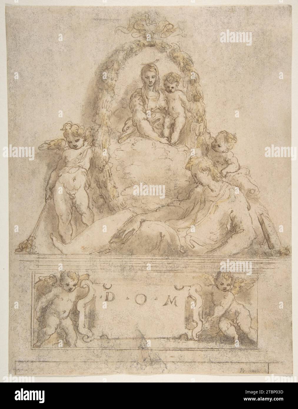 Design for the Tomb of a Youth 1970 by Parmigianino (Girolamo Francesco ...