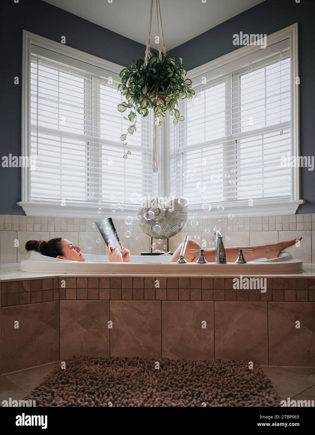 Woman plant bath hi-res stock photography and images - Alamy