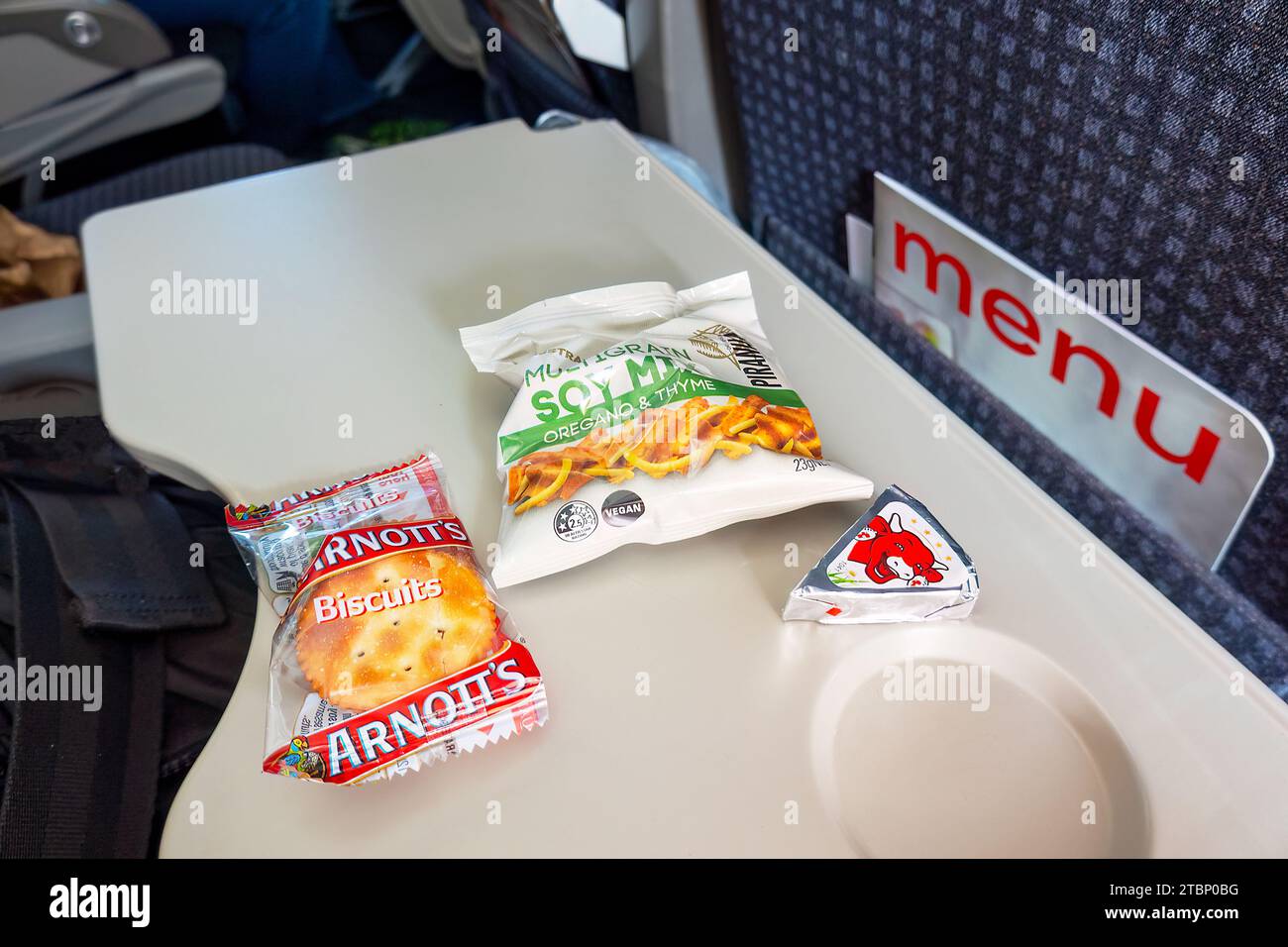 Airline on-board snacks Stock Photo - Alamy