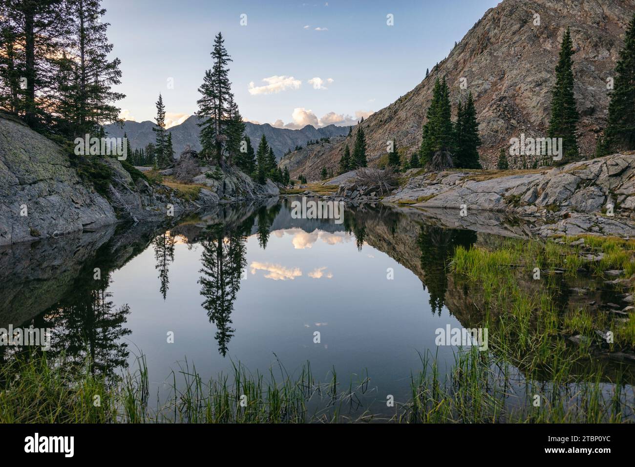 Alpine pond in the Holy Cross Wilderness, Colorado Stock Photo - Alamy