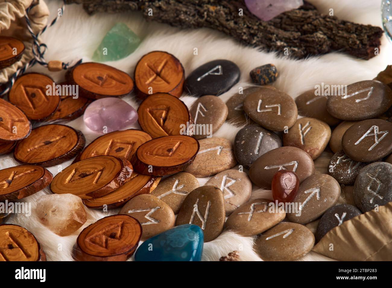 Rune stones woman hi-res stock photography and images - Alamy