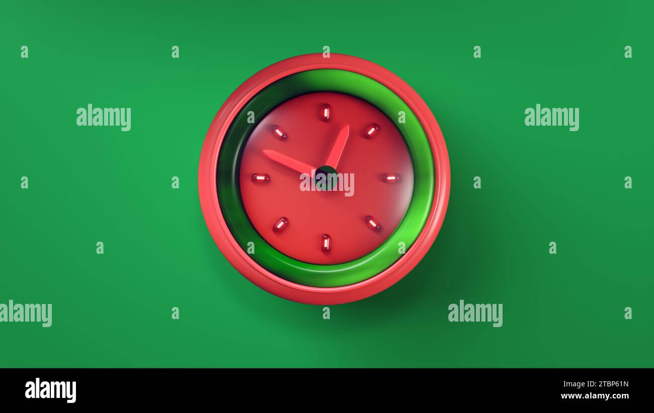 Cartoon wall clock hi-res stock photography and images - Alamy