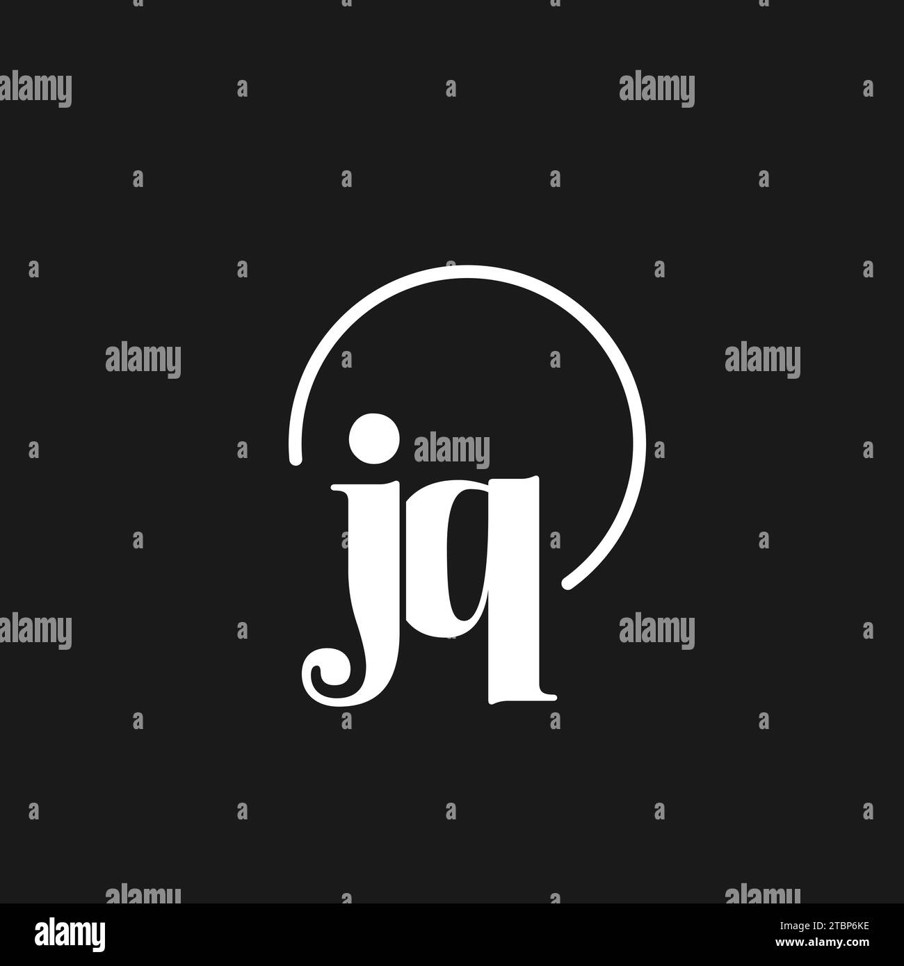 Jq Logo Initials Monogram With Circular Lines Minimalist And Clean Logo Design Simple But