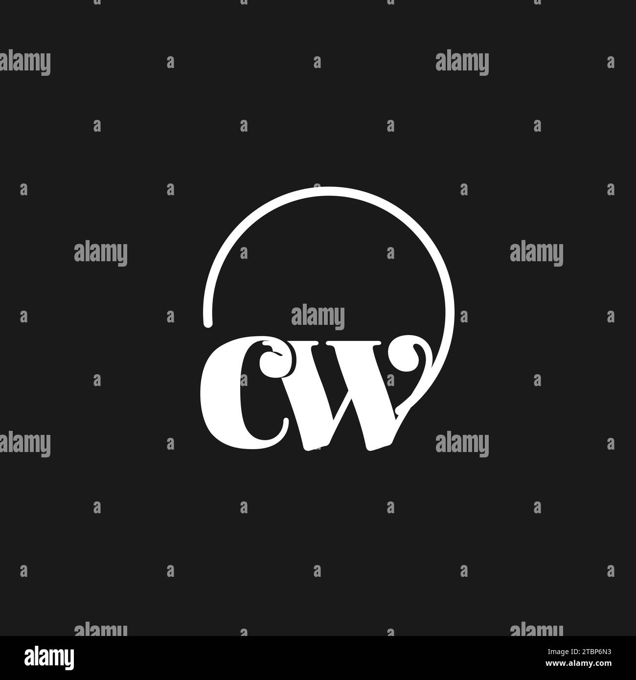 Cw initials logo hi-res stock photography and images - Alamy