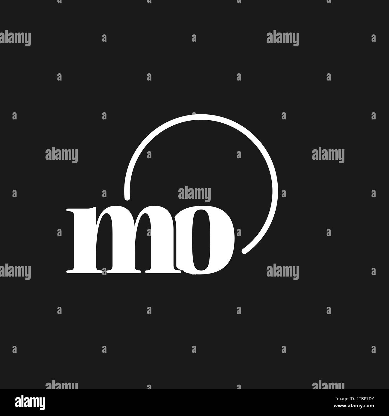 MO logo initials monogram with circular lines, minimalist and clean logo design, simple but ...
