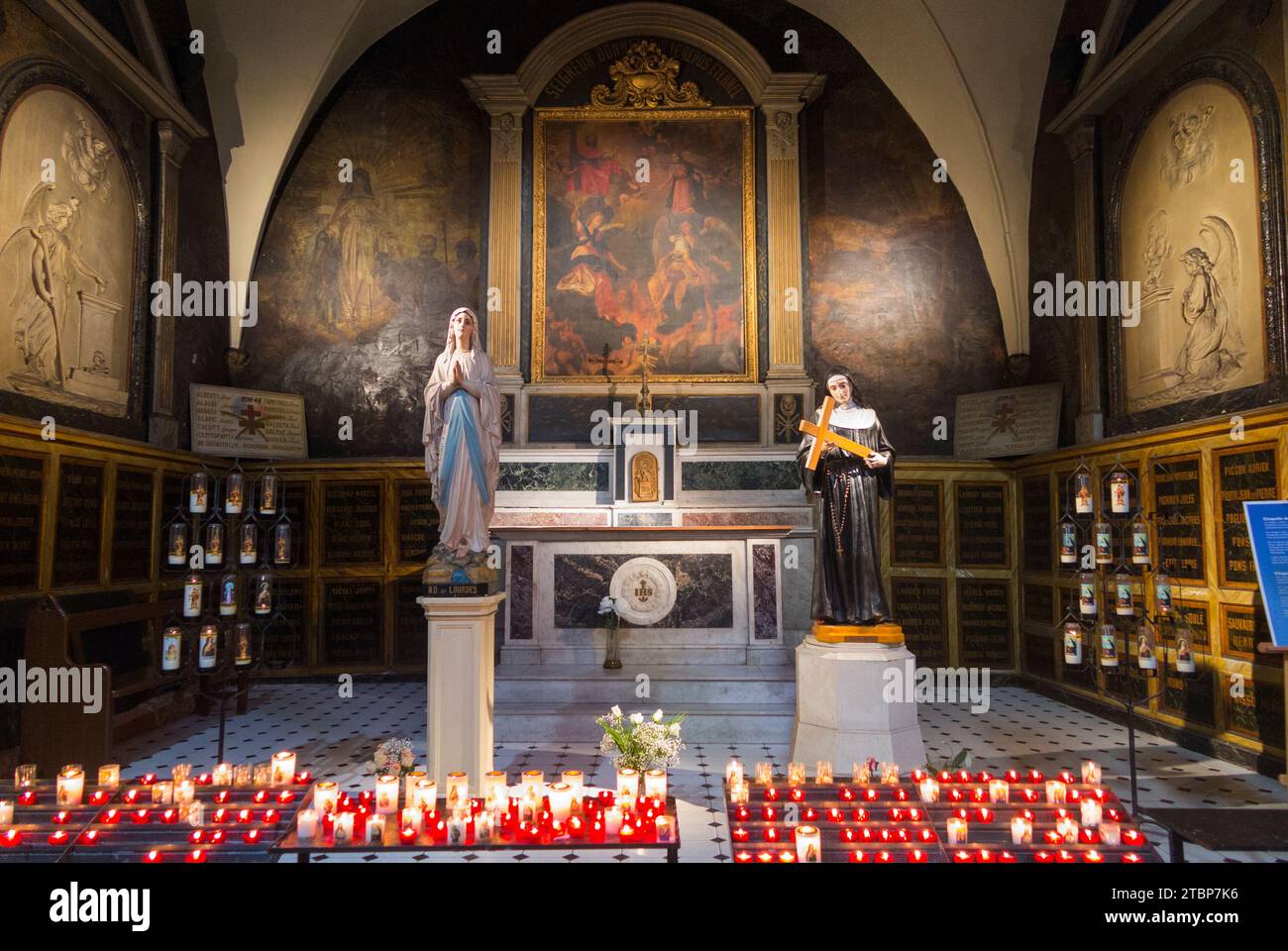 'Chapel of the Souls in Purgatory' in hilltop church 'Eglise Notre ...