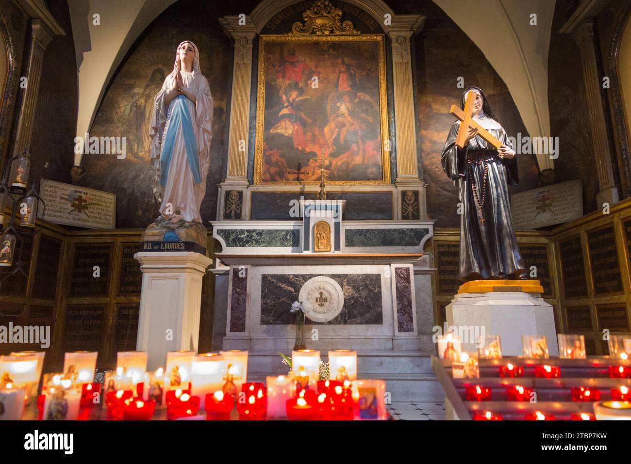 'Chapel of the Souls in Purgatory' in hilltop church 'Eglise Notre ...