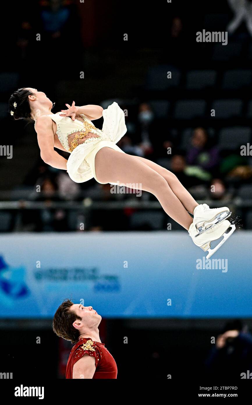 Lia PEREIRA & Trennt MICHAUD (CAN), during Senior Pairs Free Skating ...