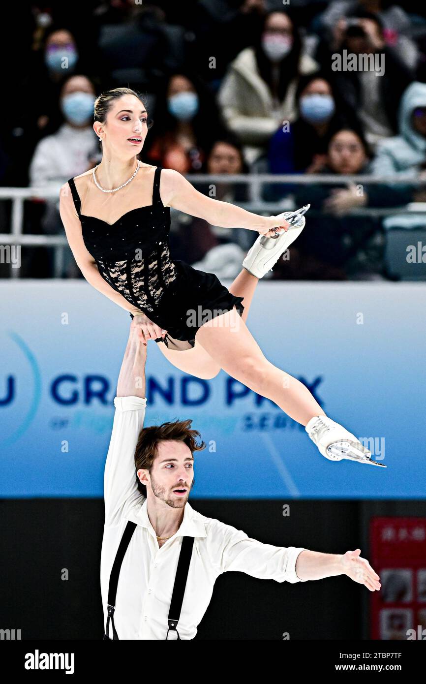 Sara CONTI & Niccolo MACII (ITA), during Senior Pairs Free Skating, at ...