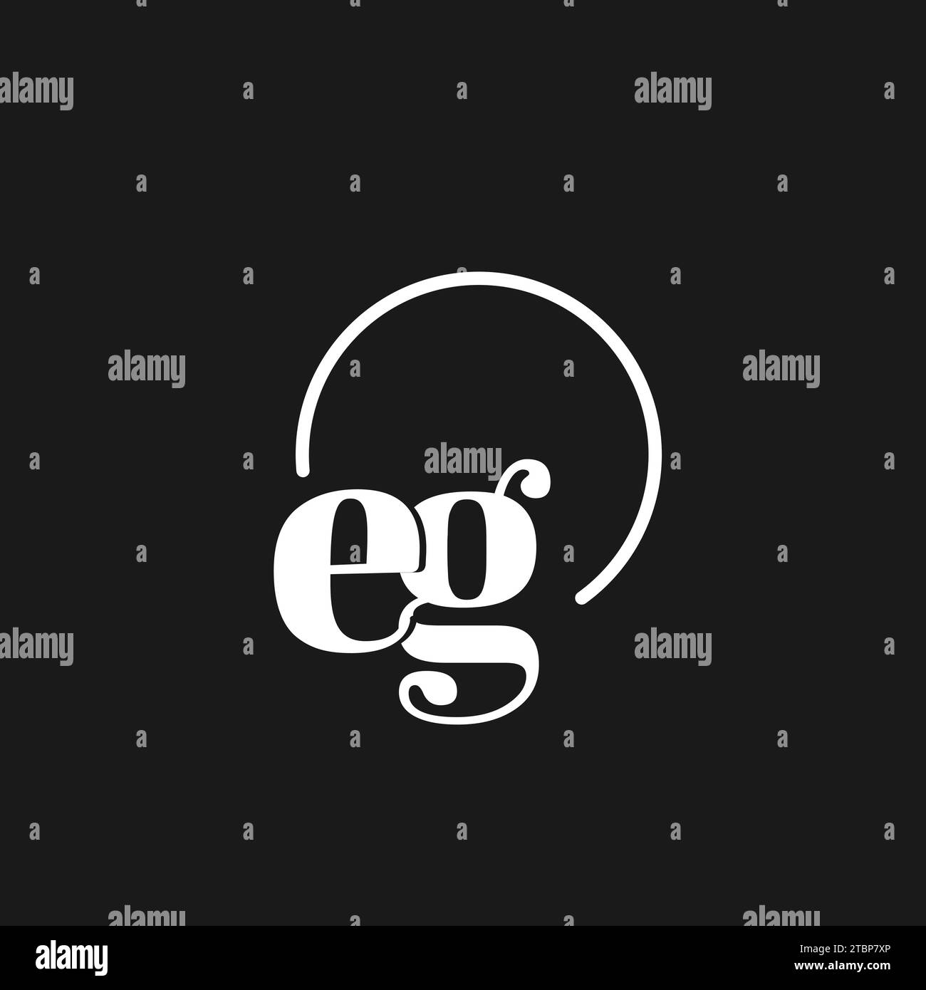 EG logo initials monogram with circular lines, minimalist and clean ... EG logo initials monogram with circular lines, minimalist and clean ...