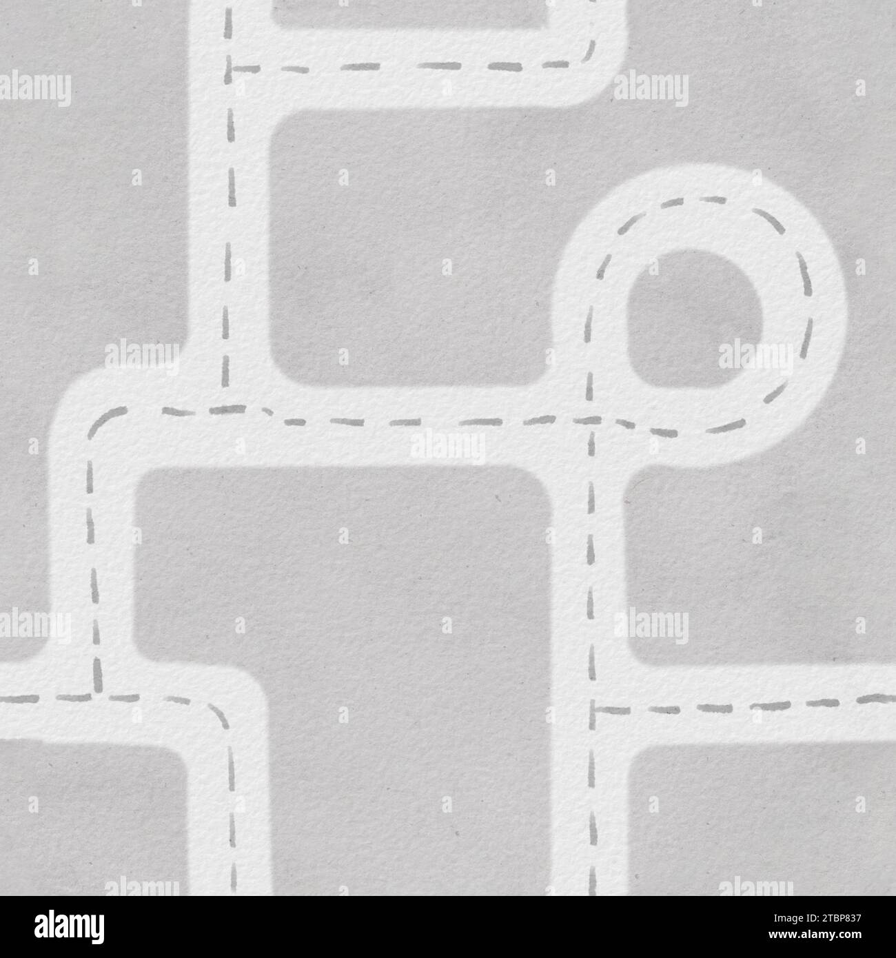 Road Pattern Watercolor illustration. Hand drawn Map seamless ...