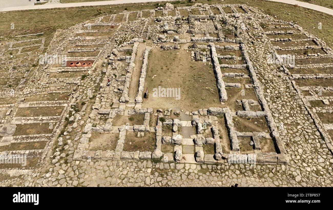 The ancient city of Hattusa is located in the Bogazkale district of ...