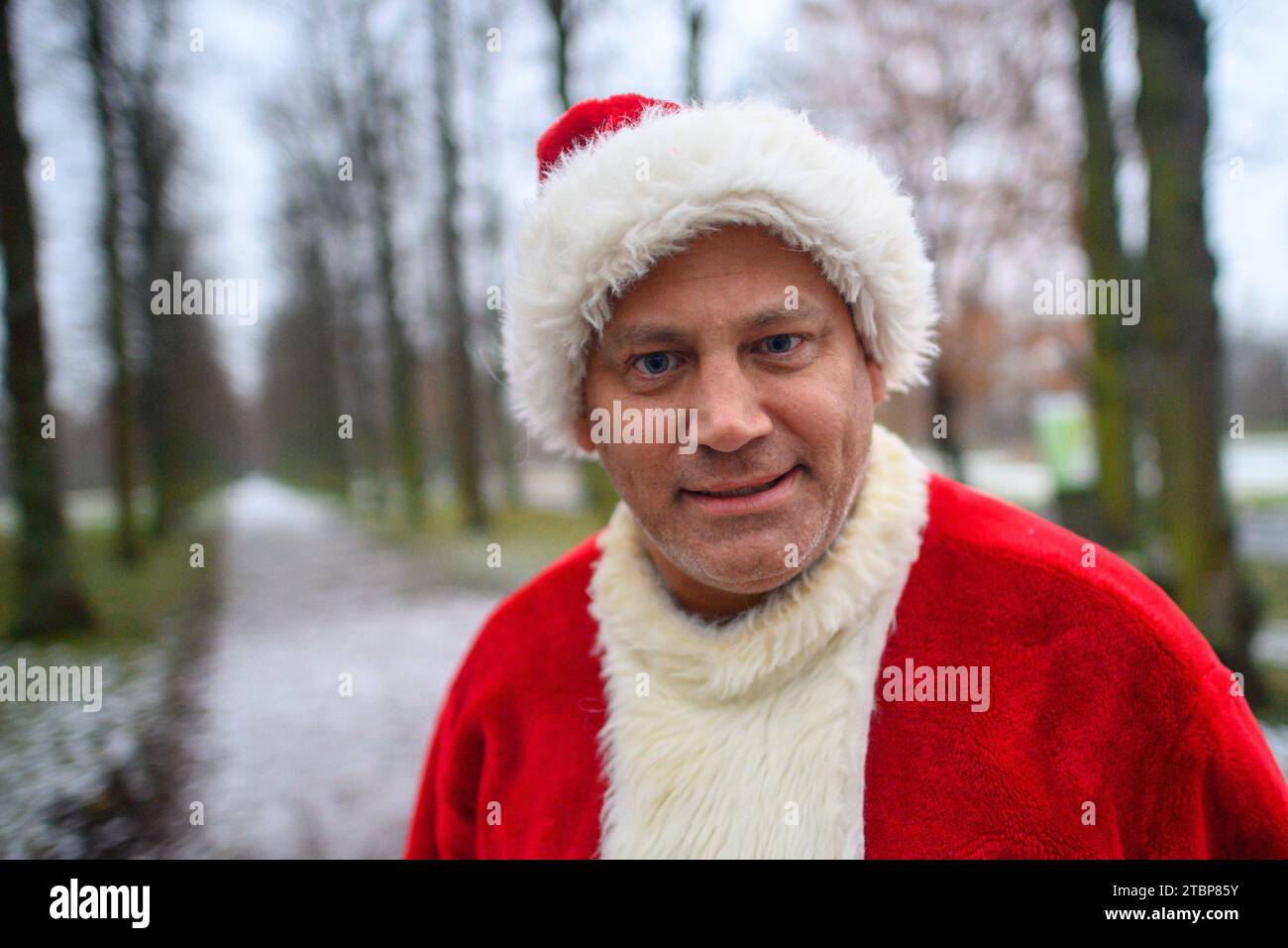 Santa costume without beard hi-res stock photography and images - Alamy