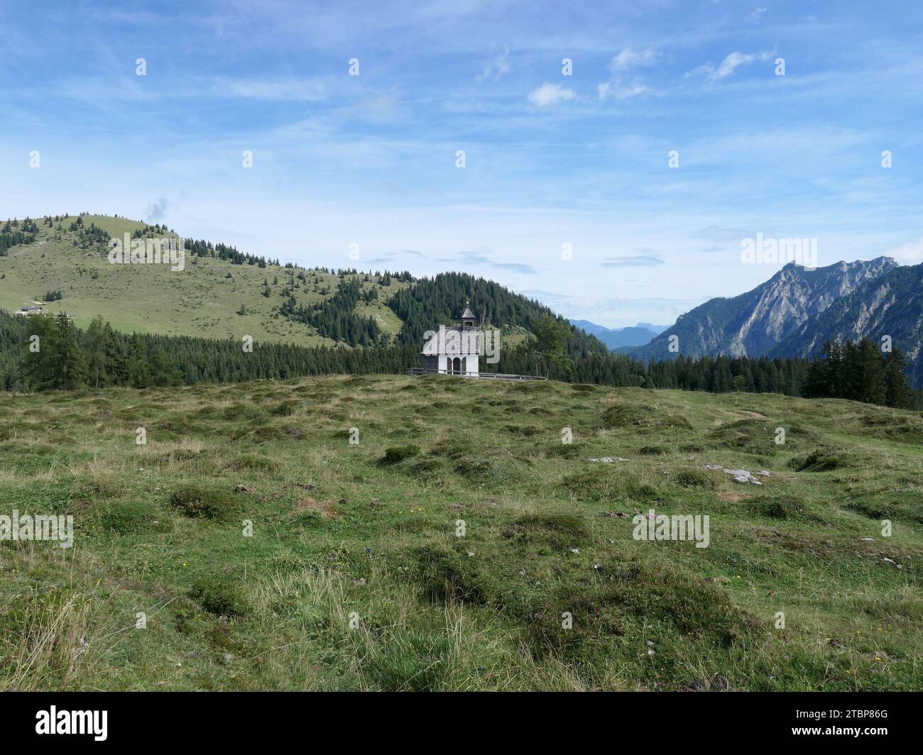 Strobl, Austria. 01st Sep, 2023. The historic Postalm Chapel is located ...