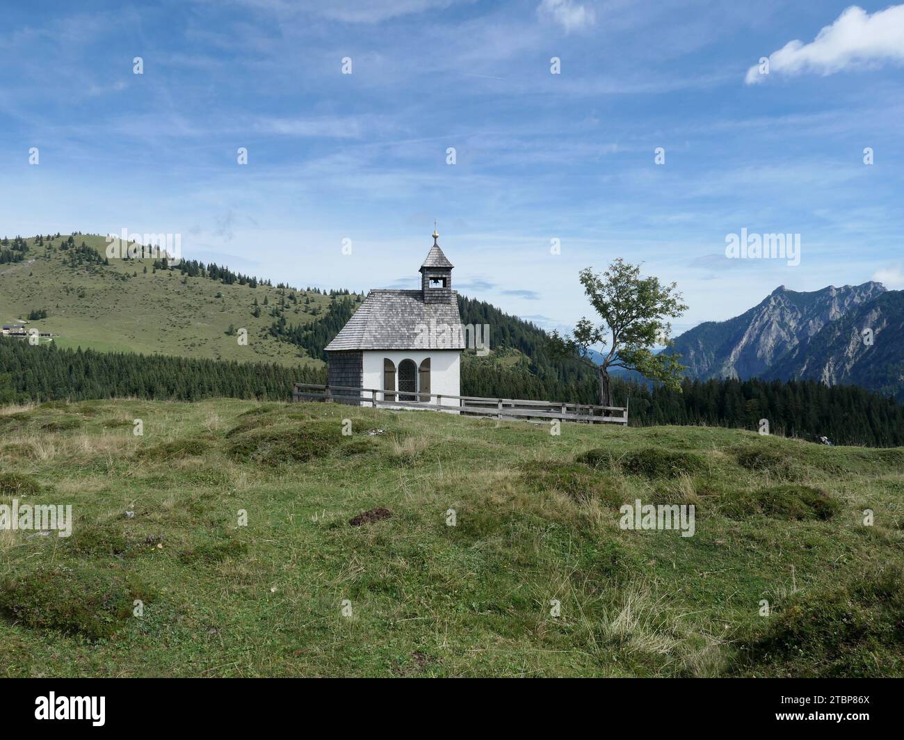 Strobl, Austria. 01st Sep, 2023. The historic Postalm Chapel is located ...