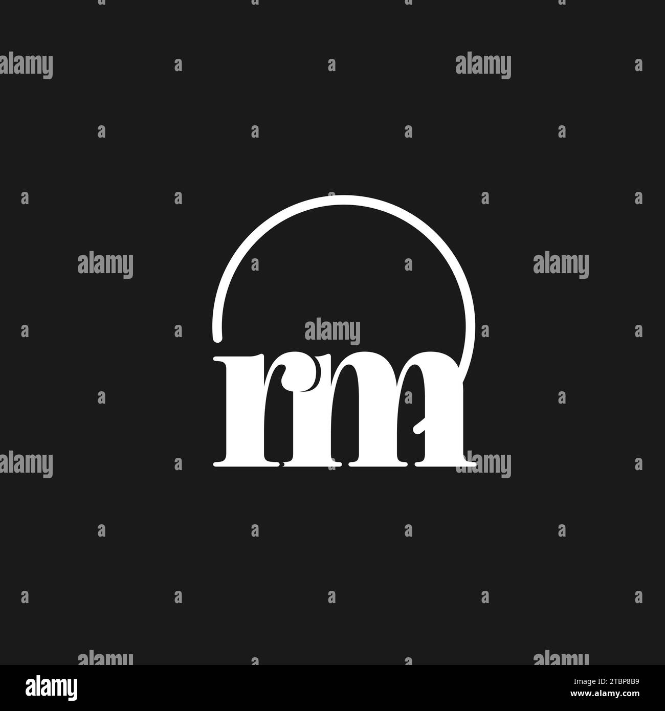 RM logo initials monogram with circular lines, minimalist and clean logo design, simple but ...