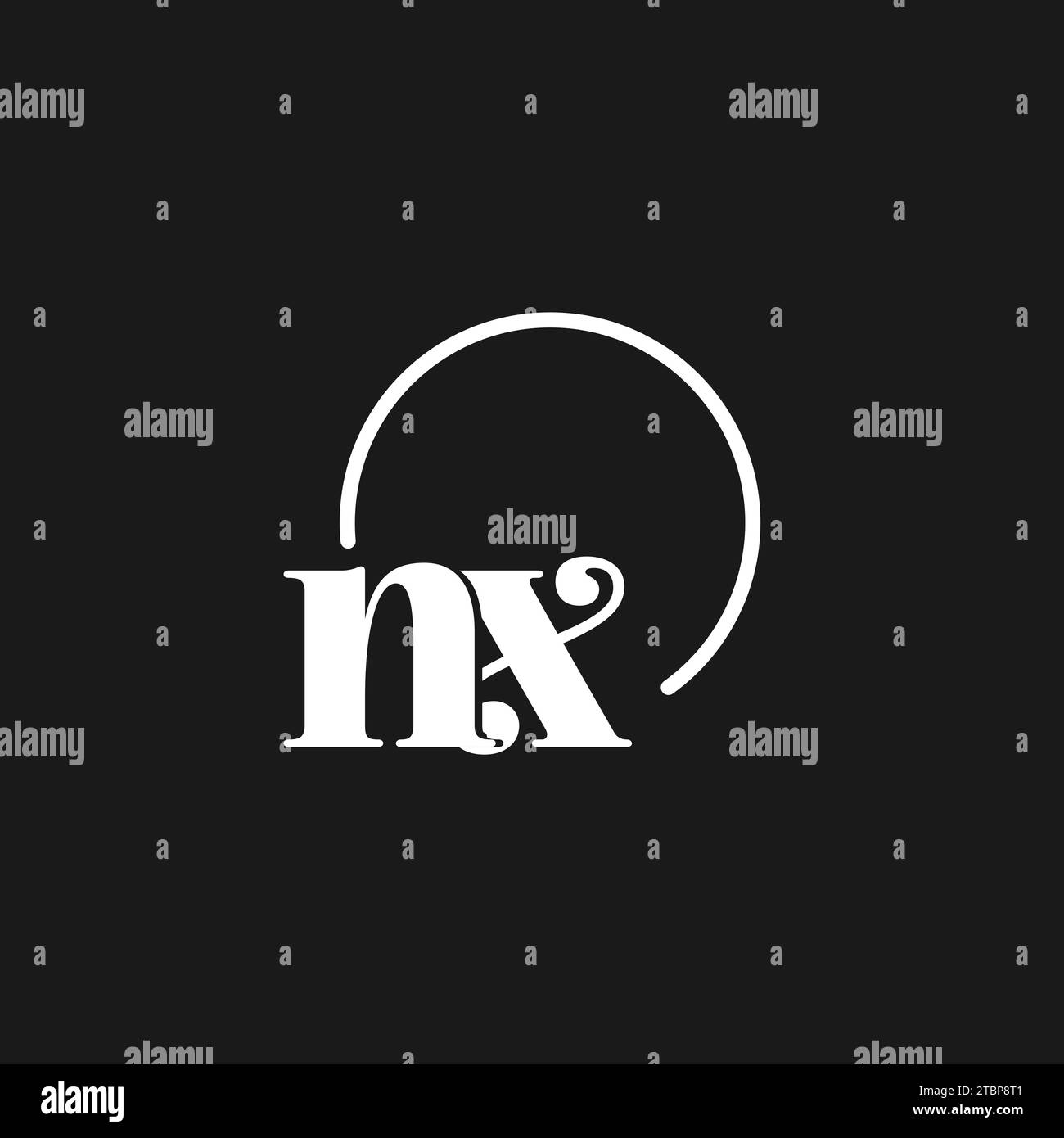 Nx letters Stock Vector Images - Alamy