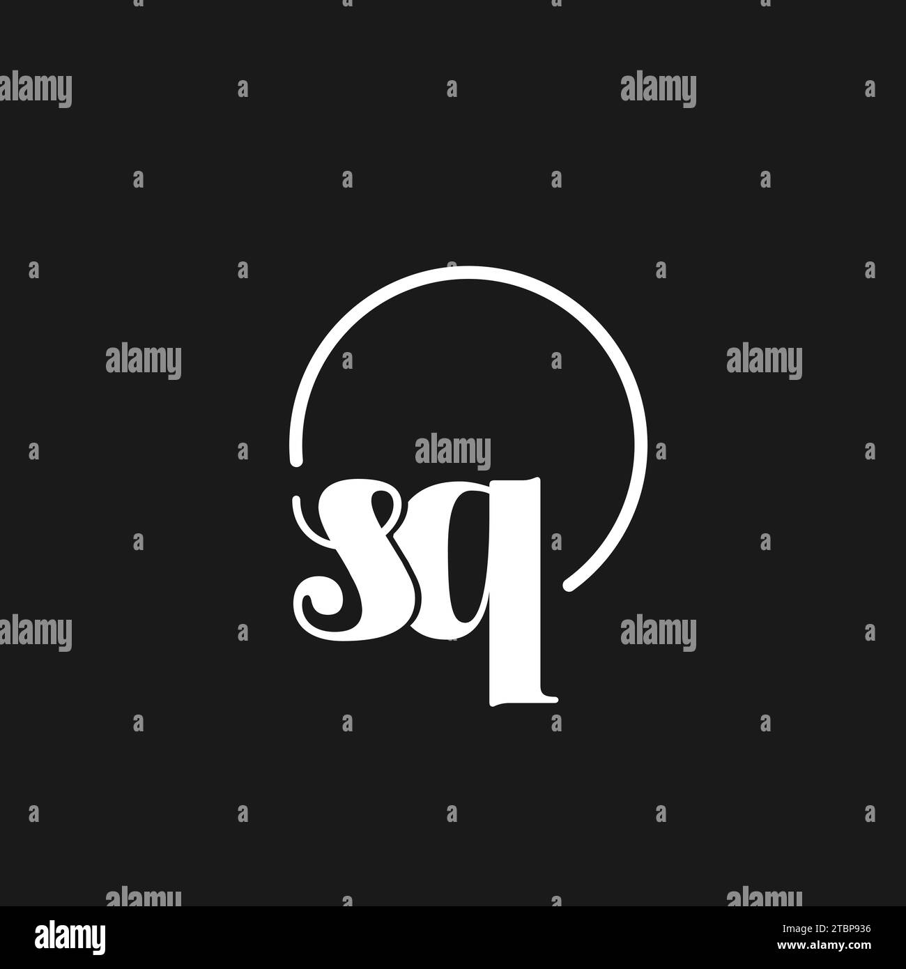 Sq initials logo Stock Vector Images - Alamy