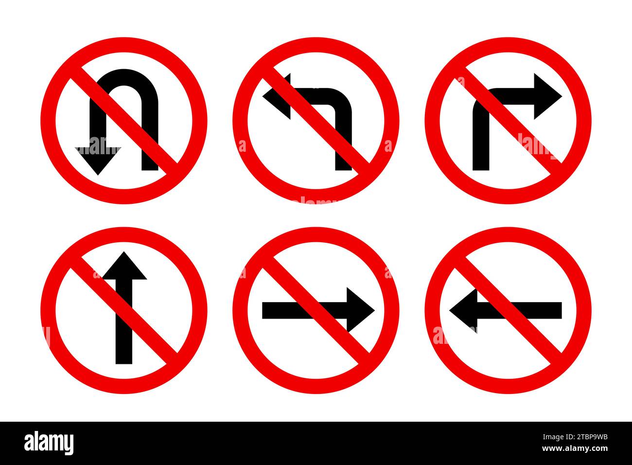 Road signs, set. Traffic signs on white background. Road traffic safety ...