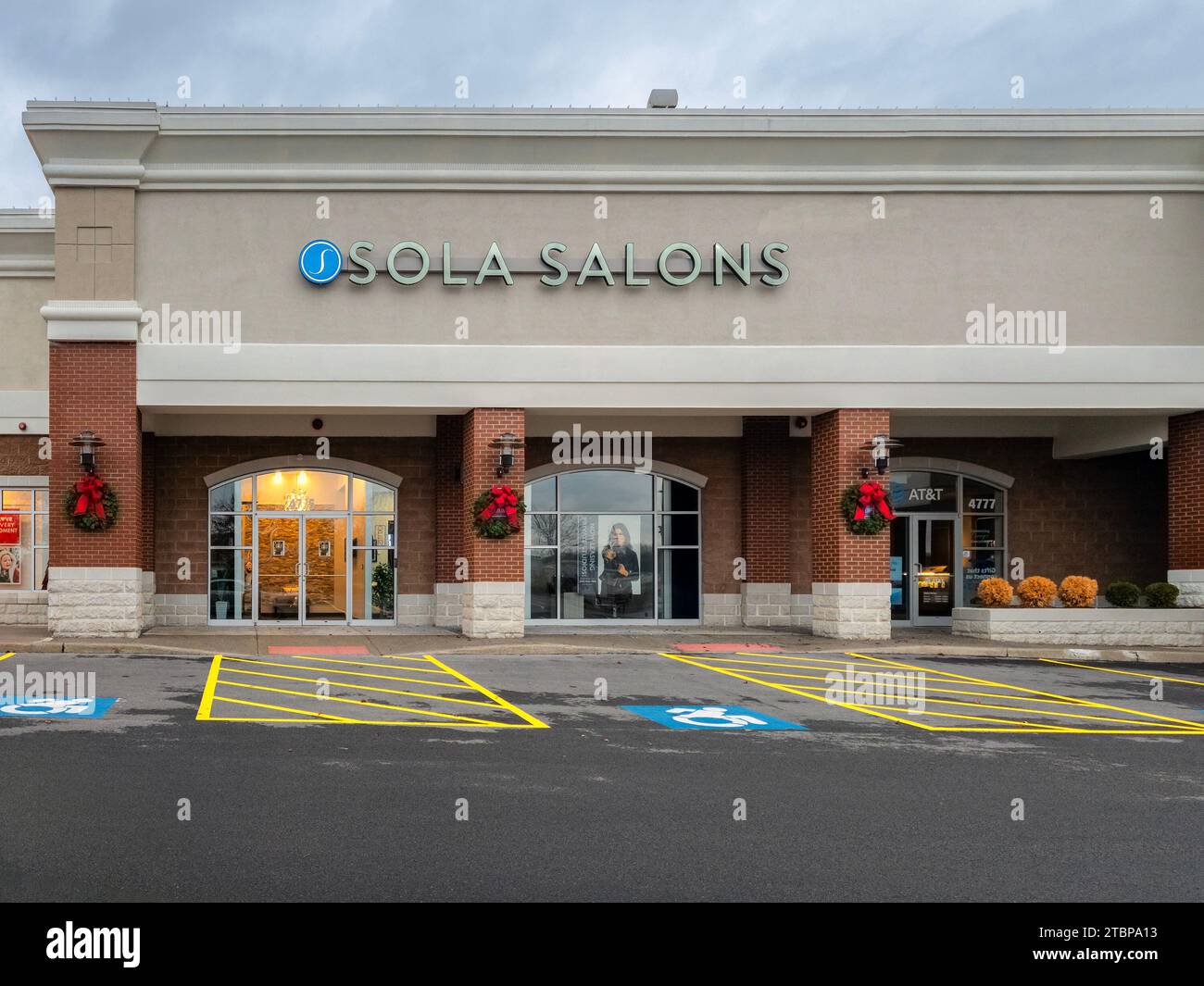 New Hartford, New York - Nov 23, 2023: Sola Salons operates a chain of ...