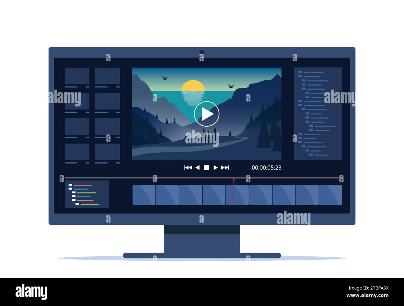 Animation movie scene Stock Vector Images - Alamy