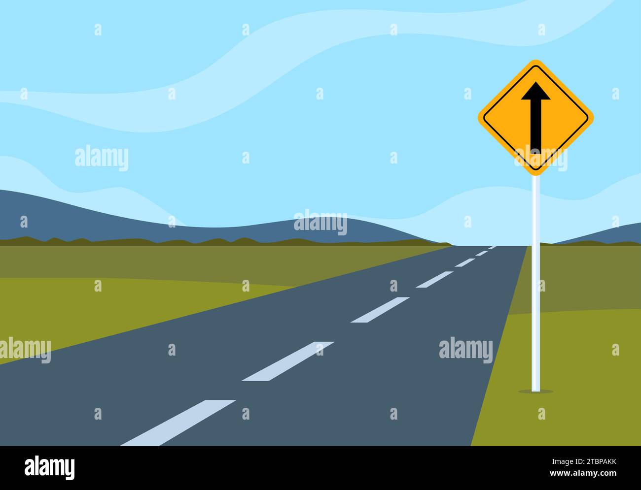 Empty side street Stock Vector Images - Alamy