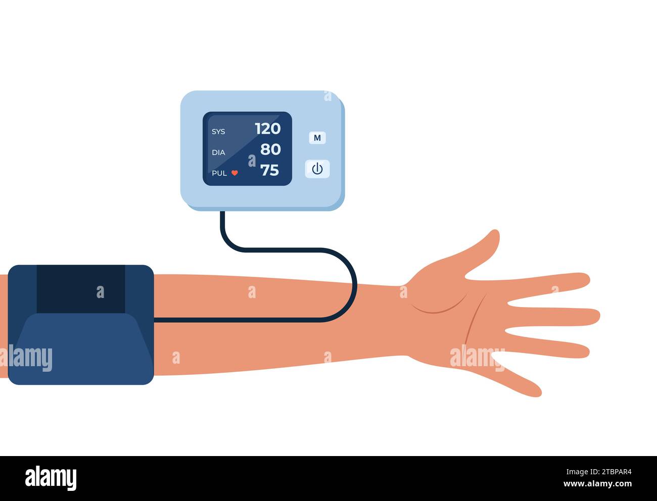 Man measuring blood pressure with digital device tonometer. Arterial ... Man measuring blood pressure with digital device tonometer. Arterial ...