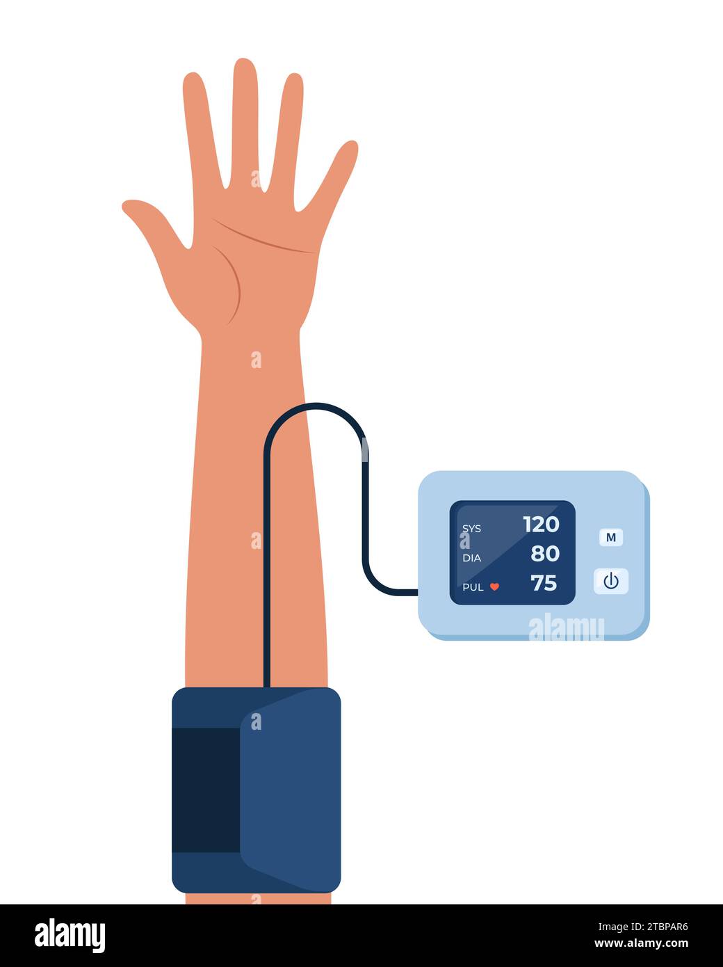 Man measuring blood pressure with digital device tonometer. Arterial ... Man measuring blood pressure with digital device tonometer. Arterial ...