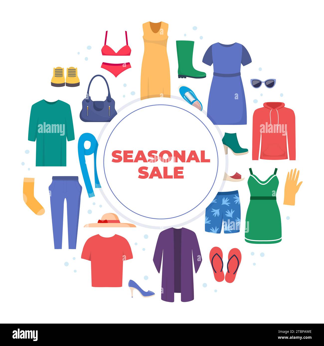 Super Sale clothing and accessories banner. Sale poster. End of the ...