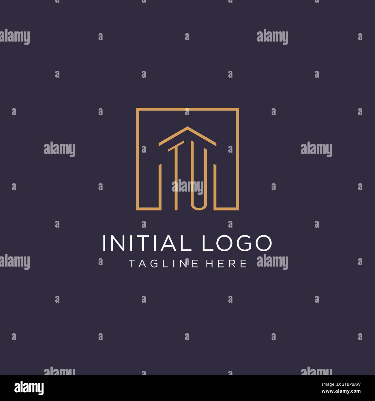 TU initial square logo design, modern and luxury real estate logo style ...