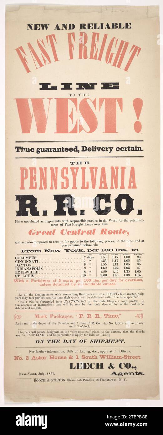 New and reliable fast freight line to the west! - The Pennsylvania ...