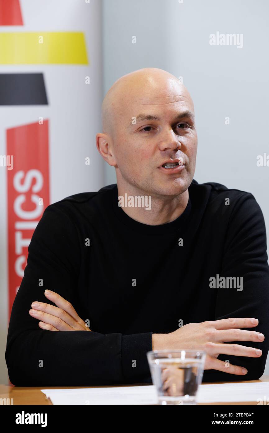 Gent, Belgium. 08th Dec, 2023. Gymfed's Technical director Ruben Neyens ...