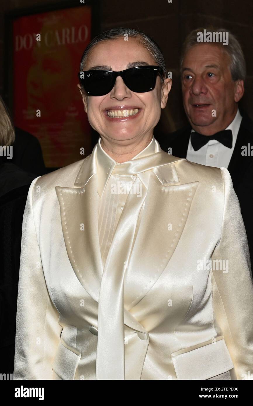 Milan, Italy. 07th Dec, 2023. Angela Bellomo at the opening of the ...