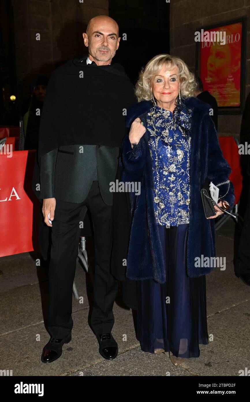 Milan, Italy. 07th Dec, 2023. Enzo Miccio and Daniela Javarone at the ...