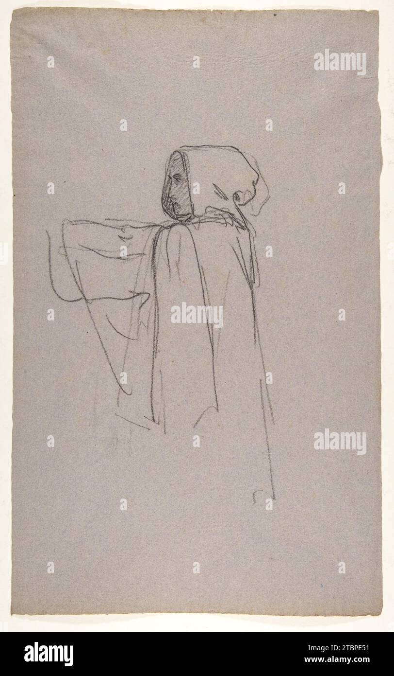 Monk (lower register); verso: Drapery Study for a Bishop (lower ...