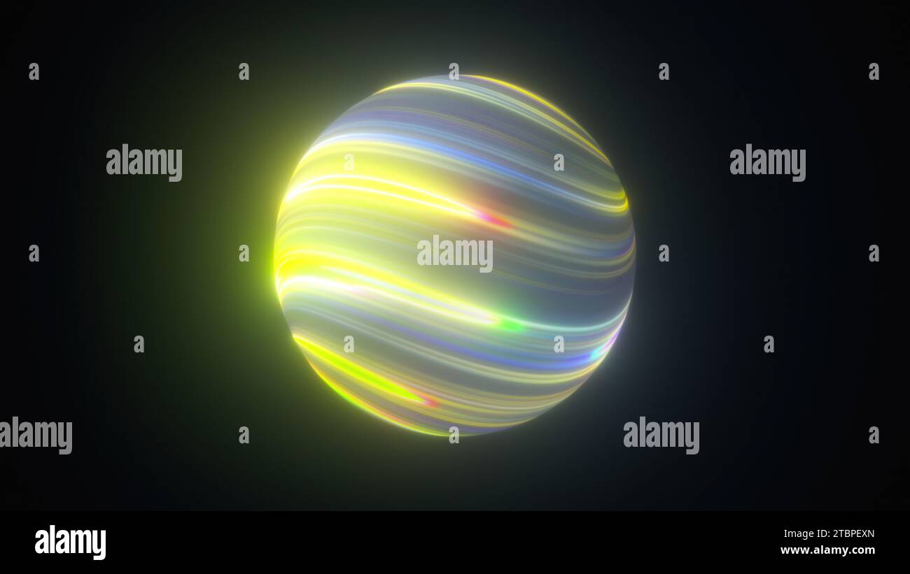 Abstract gradient sphere. Computer generated 3d render Stock Photo - Alamy