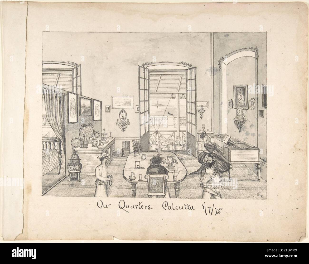 Our Quarters Calcutta 1960 by Anonymous, British, 19th century Stock ...