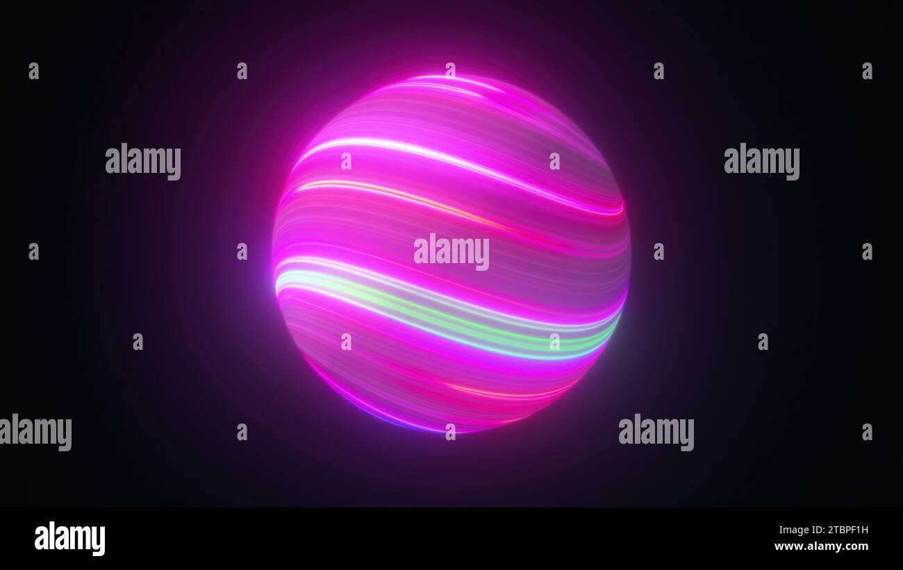 Abstract gradient sphere. Computer generated 3d render Stock Photo - Alamy